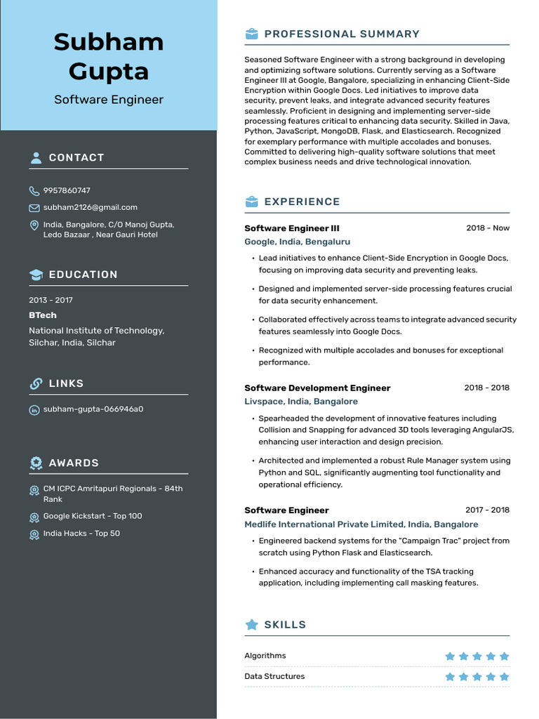 My Resume | PDF | Software | Computer Programming