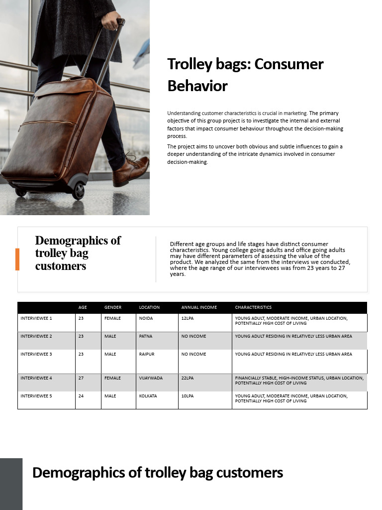 Customer Perception For Bags | PDF | Cost Of Living | Consumer Behaviour