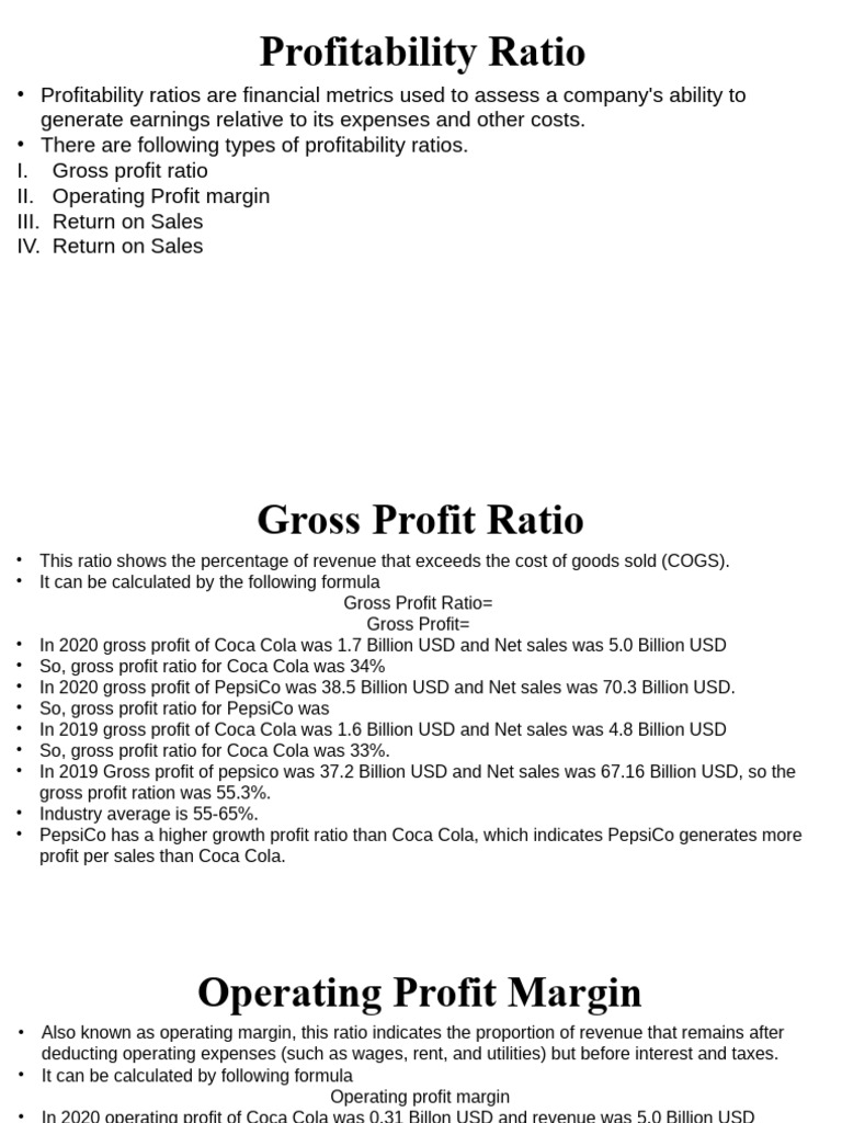 Sambit Kumar Roy Profitability Ratio | PDF | Gross Income | Financial ...