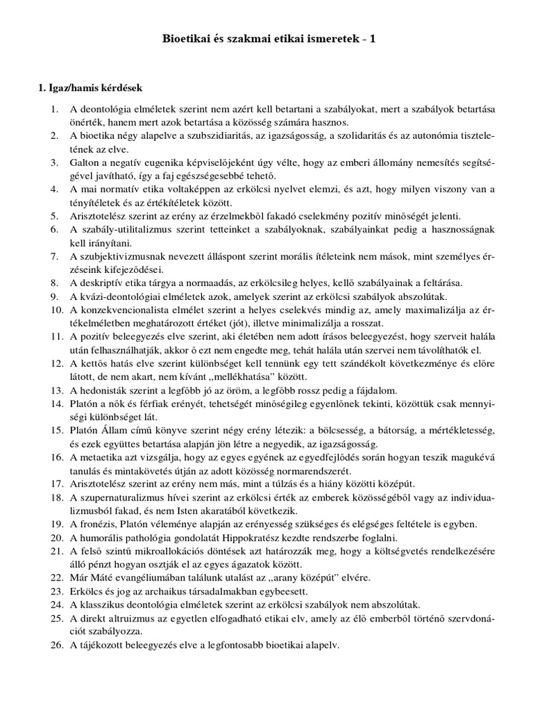 Bioetika 1 | PDF