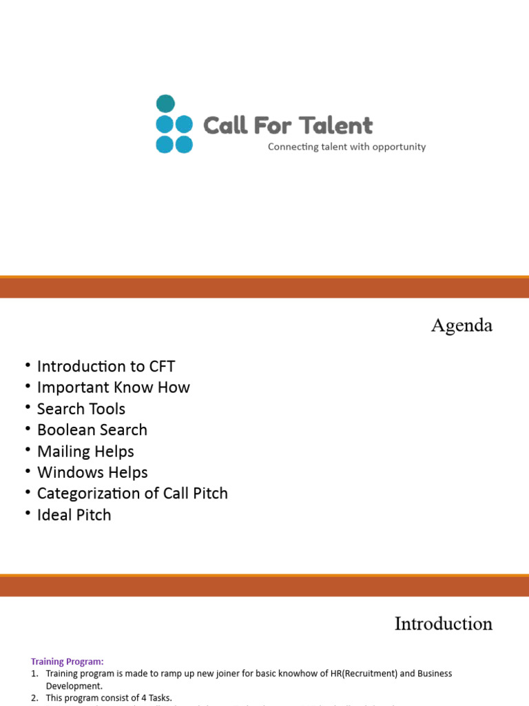 CFT Training Program - BD | PDF | Recruitment | Linked In