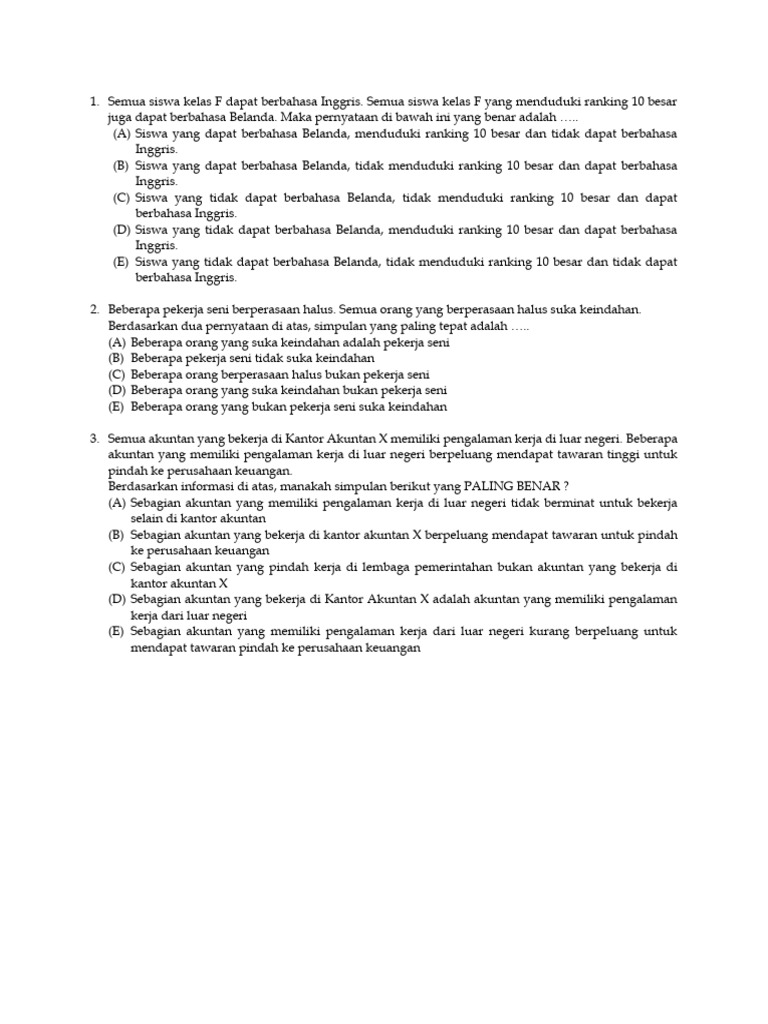 Latihan soal PU 2 | PDF