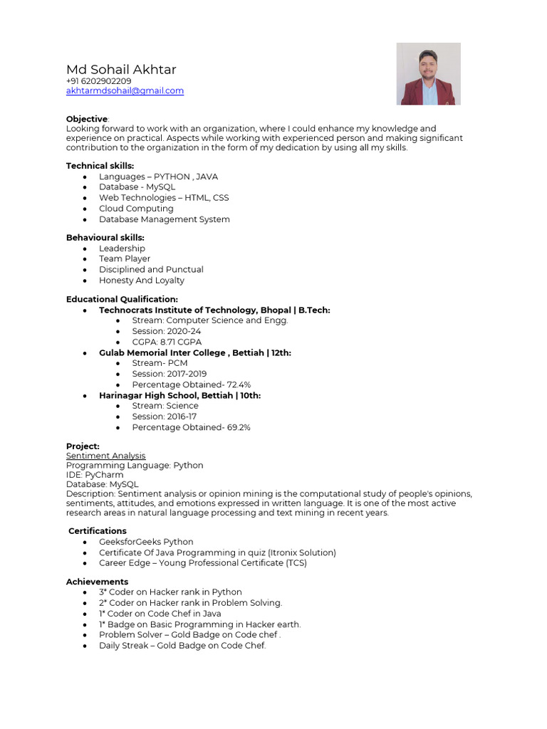Md Sohail MAERSK Resume.pdf 02 | PDF