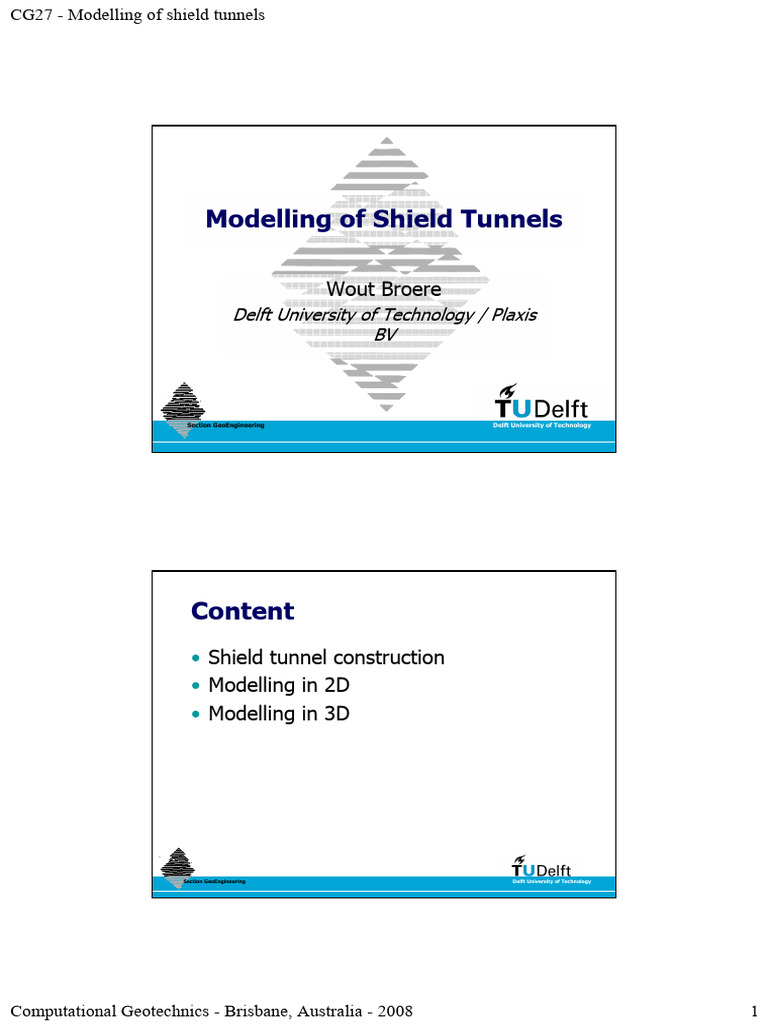 CG27 - Modelling of Shield Tunnels | PDF | Tunnel | Geotechnical ...