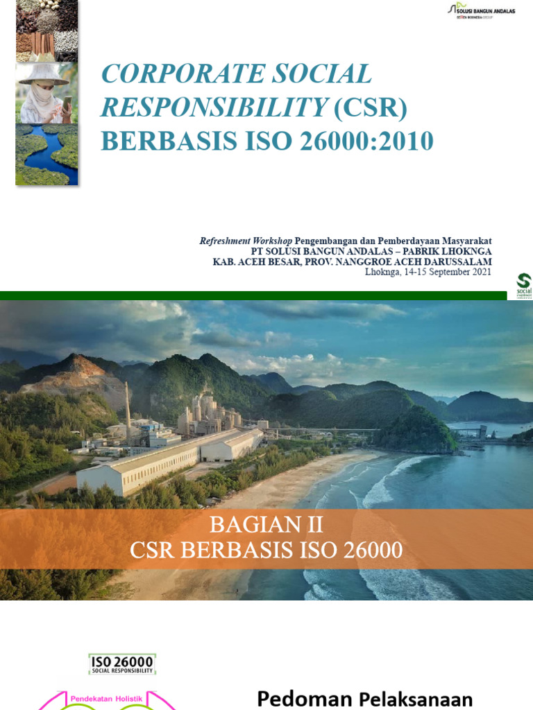 #1 - 01b. CSR Berbasis Iso 26000 | PDF | Karier & Perkembangan | Komputer