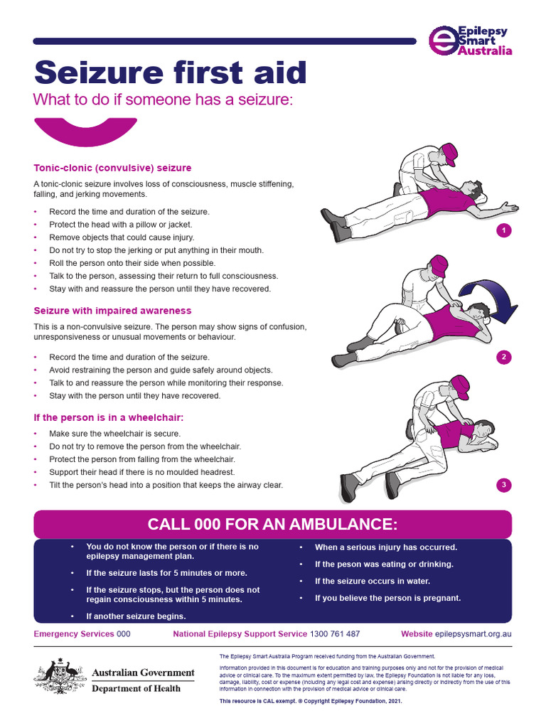 Seizure First Aid | Download Free PDF | Epilepsy | Clinical Medicine