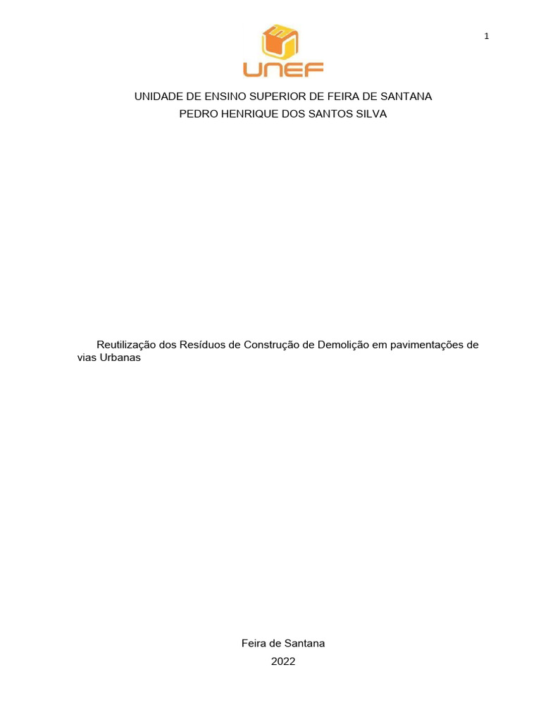 Tcc1 Completo Pdf Desperdício Reciclagem