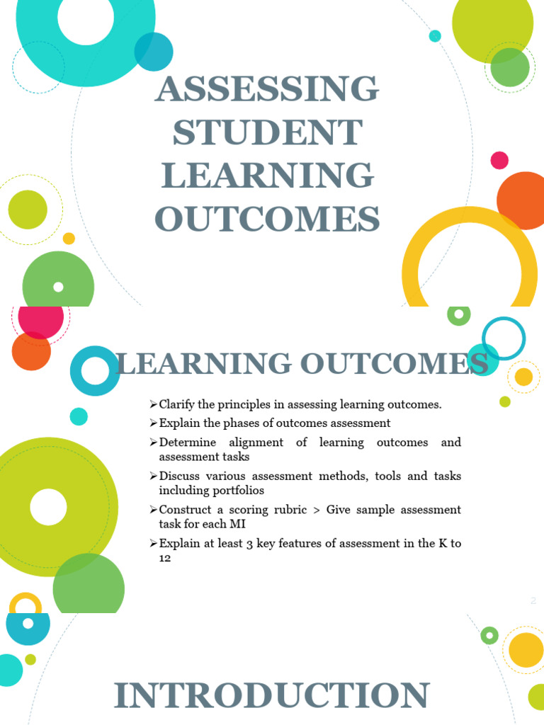 Assessing Student Learning Outcomes Guide | PDF | Educational Assessment | Learning