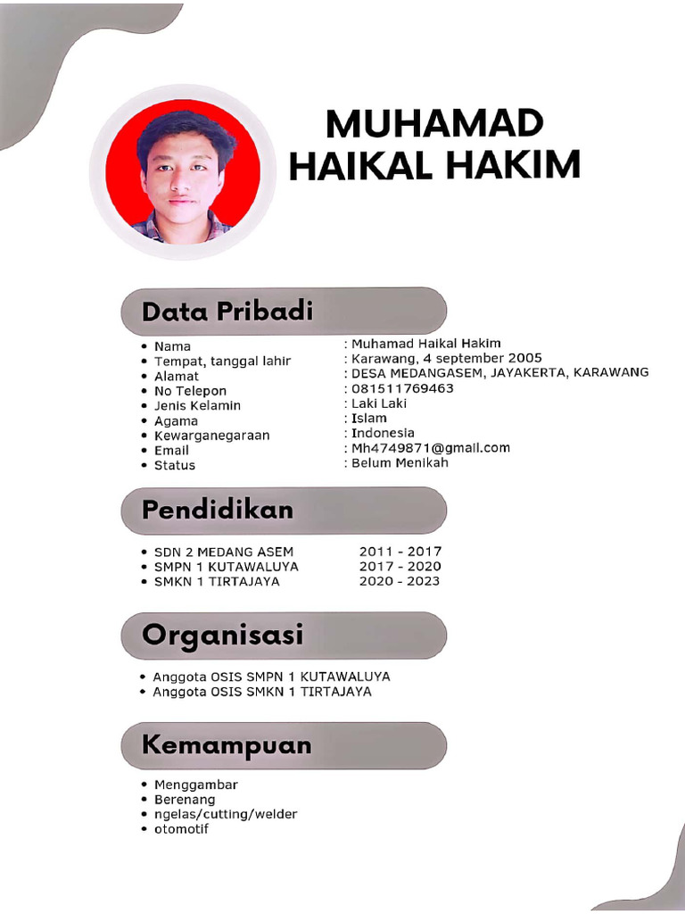 CV - Muhamad Haikal Hakim | PDF