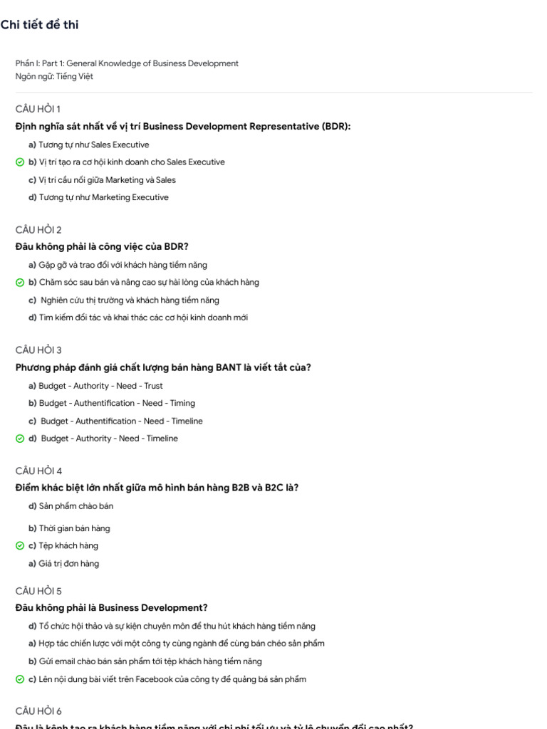 H4TF L Đáp Án Round 1 | PDF