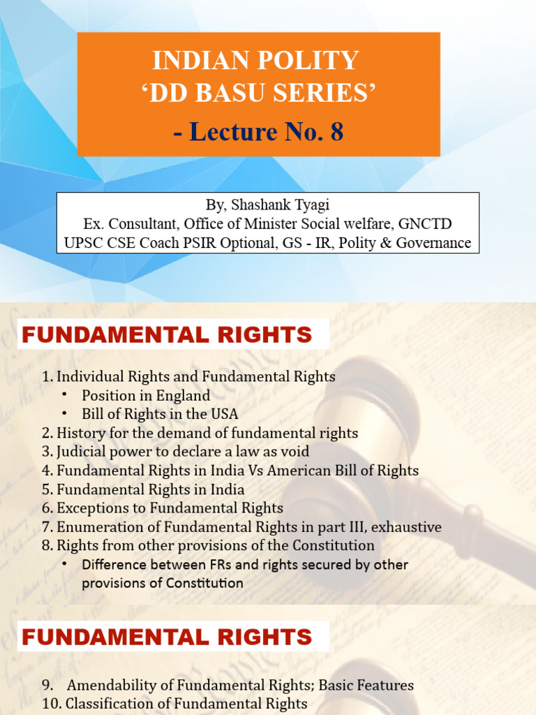 Indian Polity Lecture 8 | PDF | Civil Law (Common Law) | Common Law