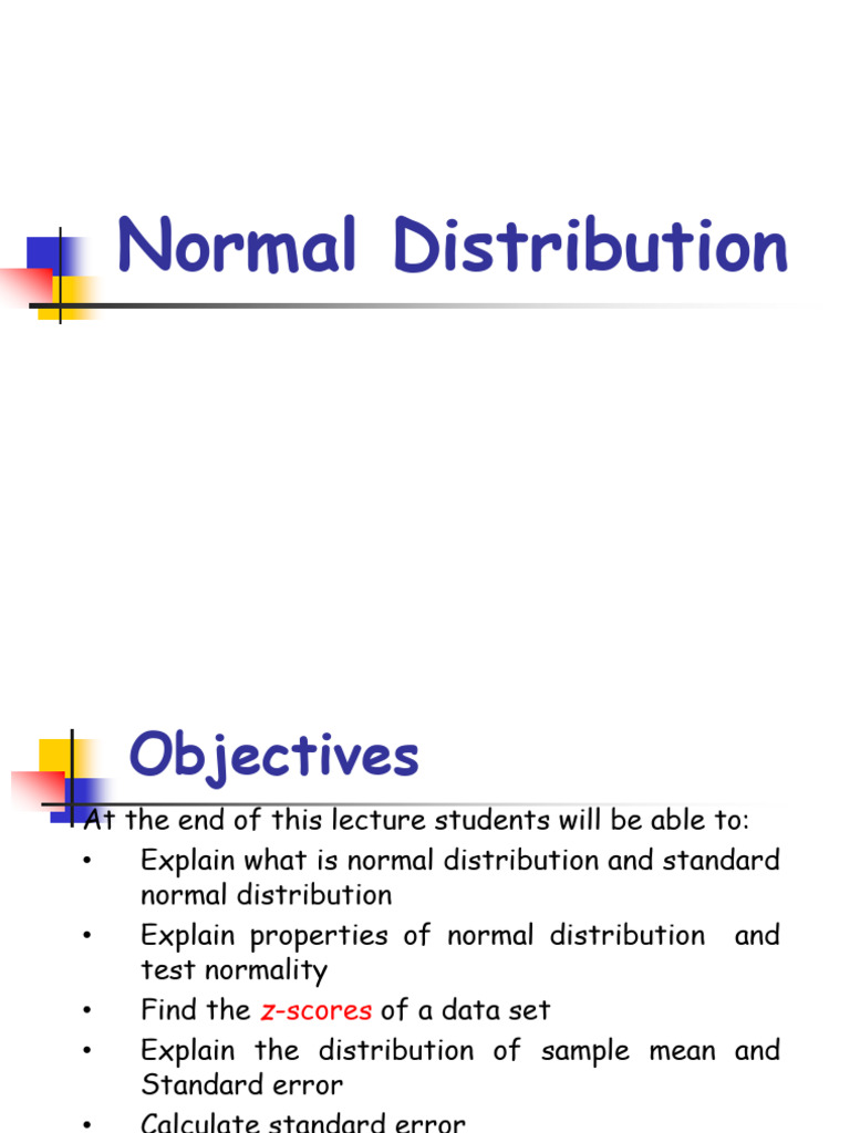 5-Normal Distribution | PDF | Standard Score | Normal Distribution