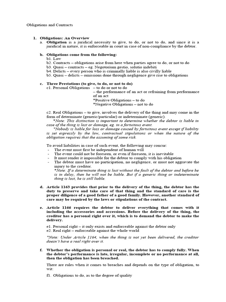 Oblicon 5 | Download Free PDF | Law Of Obligations | Breach Of Contract