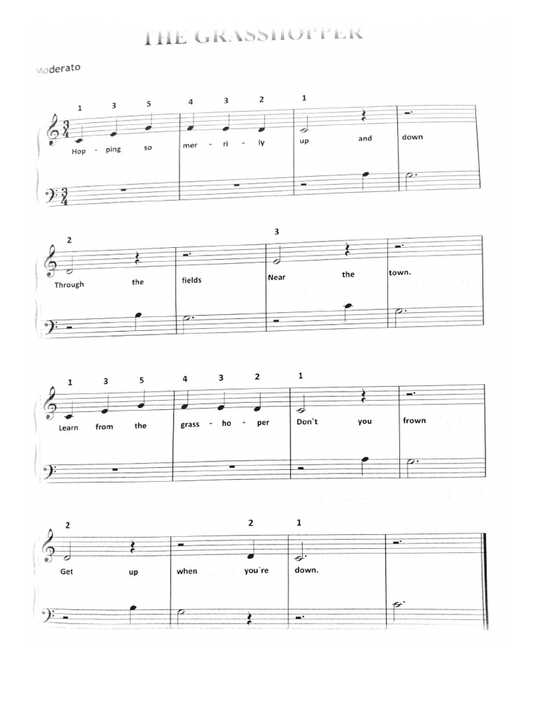 The Grasshopper Song | PDF