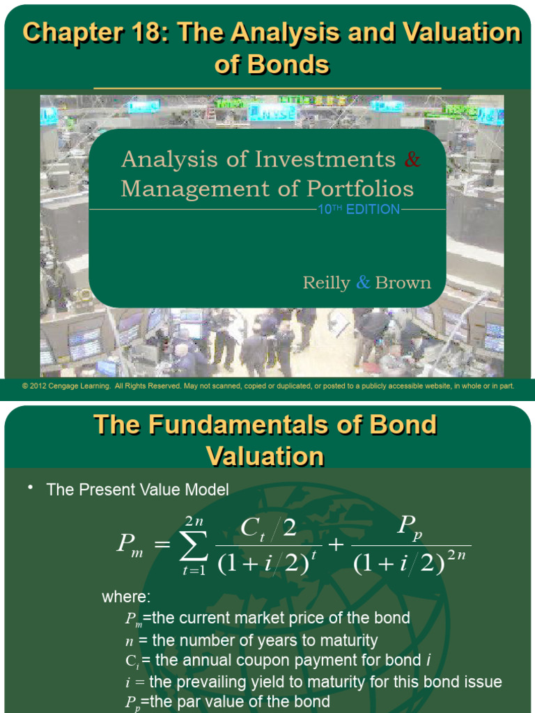 Chapter 18 The Analysis & Valuation of Bonds | PDF | Bond Duration | Yield Curve