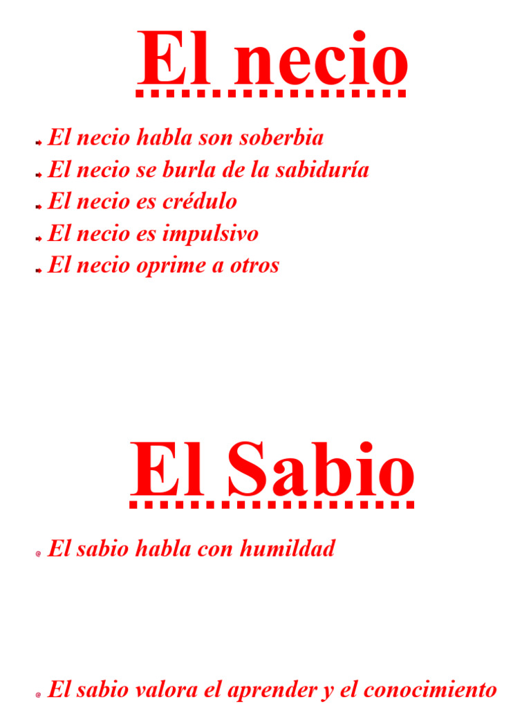 El Necio y El Sabio | PDF | Derecho | Religión y espiritualidad