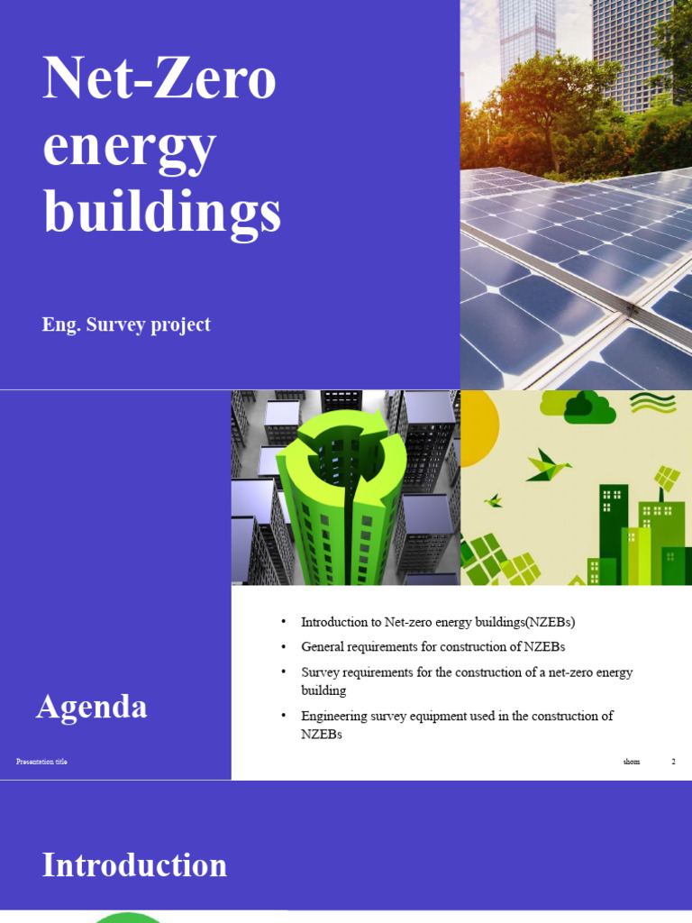 Net-Zero Energy Buildings Survey Presentation | PDF | Efficient Energy Use | Energy Conservation