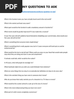 40 Weird Questions To Ask Your Students | PDF