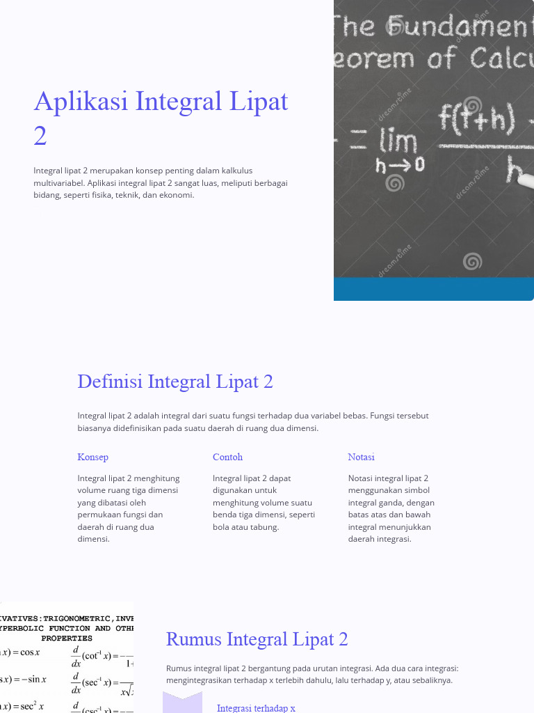 Integral Lipat 2 Matematika | PDF | Metode & Bahan Ajar