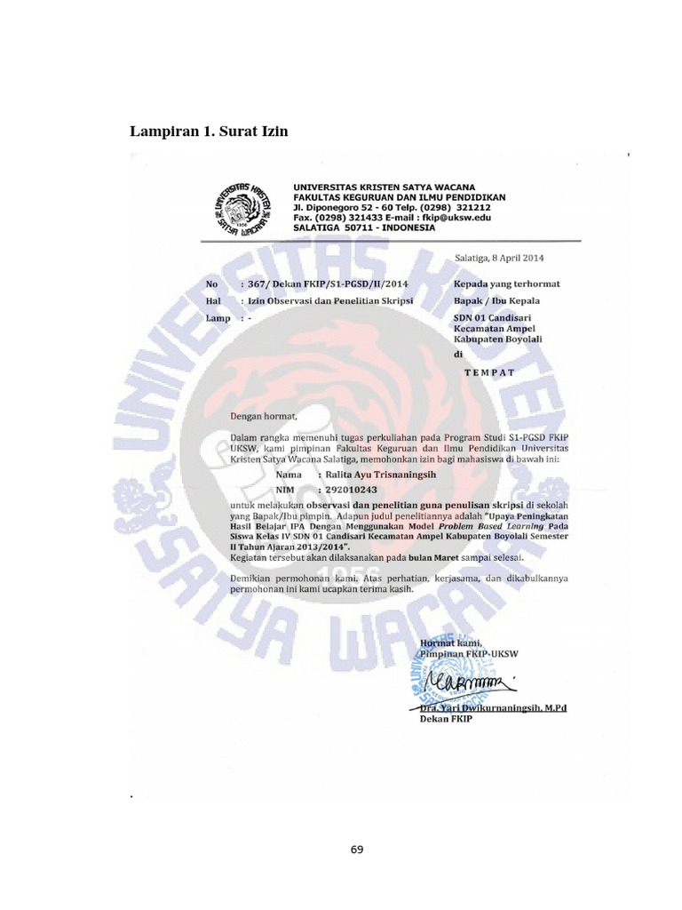 T1 292010243 Lampiran | PDF | Sains & Matematika