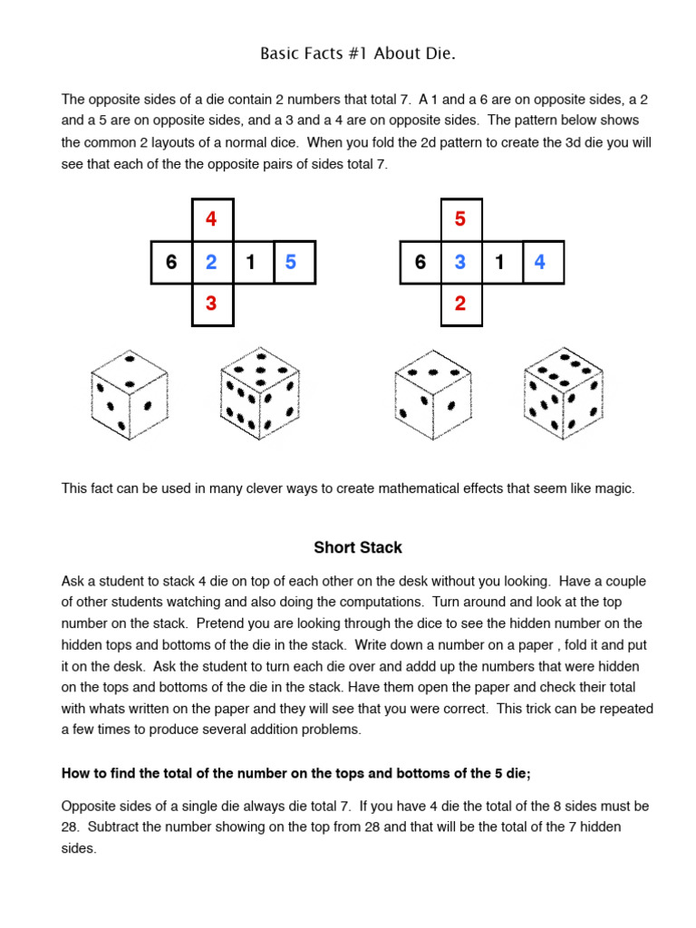 Dice Magic | PDF | Basic | Dice