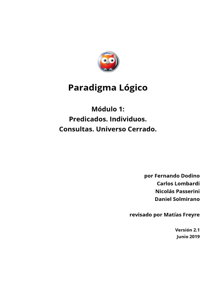 Introducción al Paradigma Lógico | PDF | Lenguaje de programación ...