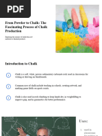 Chalk Production | PDF | Gypsum | Chalk