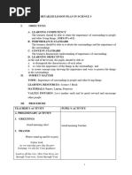 Grade 3 Lesson on Surroundings | PDF | Natural Environment | Lesson Plan