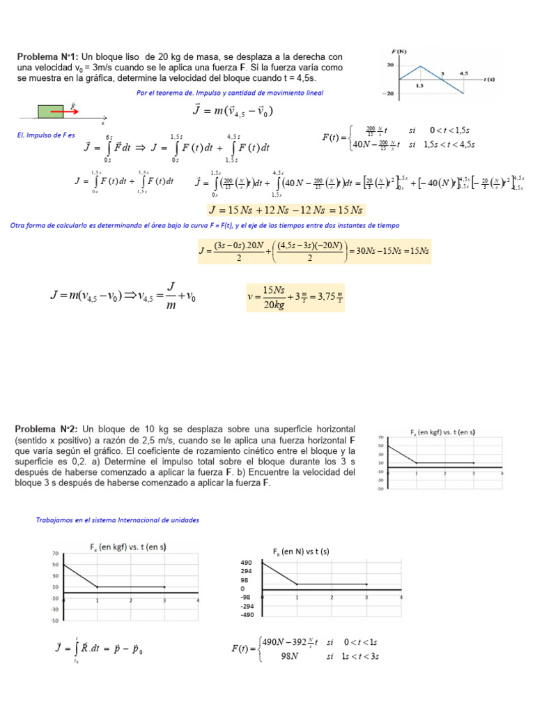 Guía 4 Problemas Resueltos | PDF | Proyectiles | Cantidades fisicas