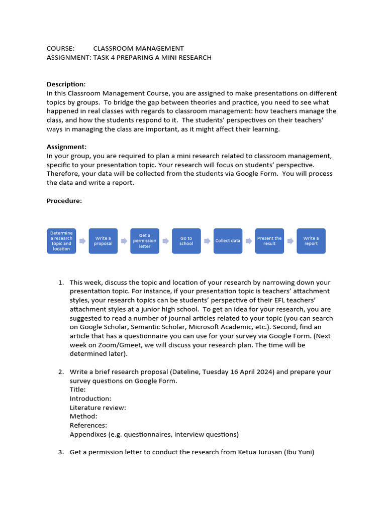 Mini Research On CM | PDF | Classroom Management | Questionnaire