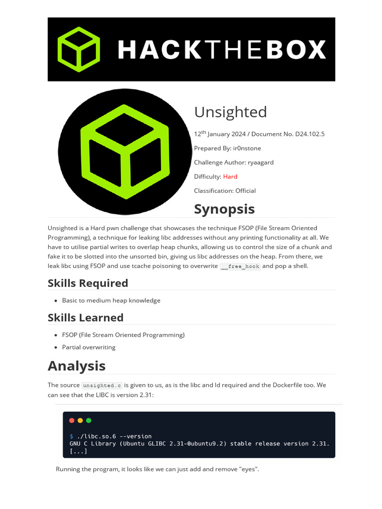 Unsighted | PDF | Pointer (Computer Programming) | Software Engineering