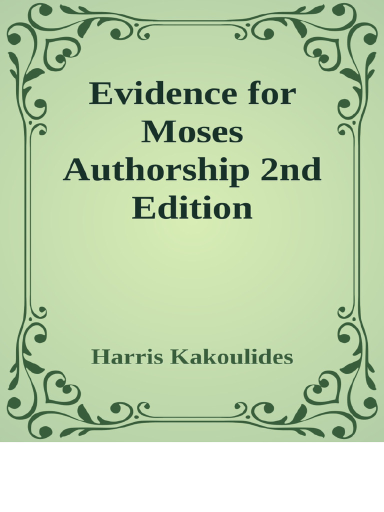 Moses Authorship | PDF | Torah | Moses