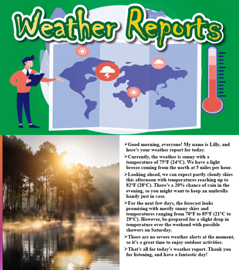 Today's Sunny Weather Forecast | PDF