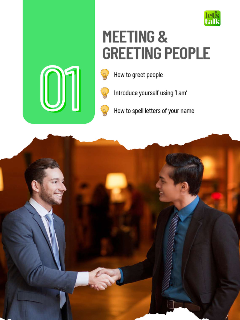 Meeting & Greeting People S | PDF | Linguistics | Human Communication