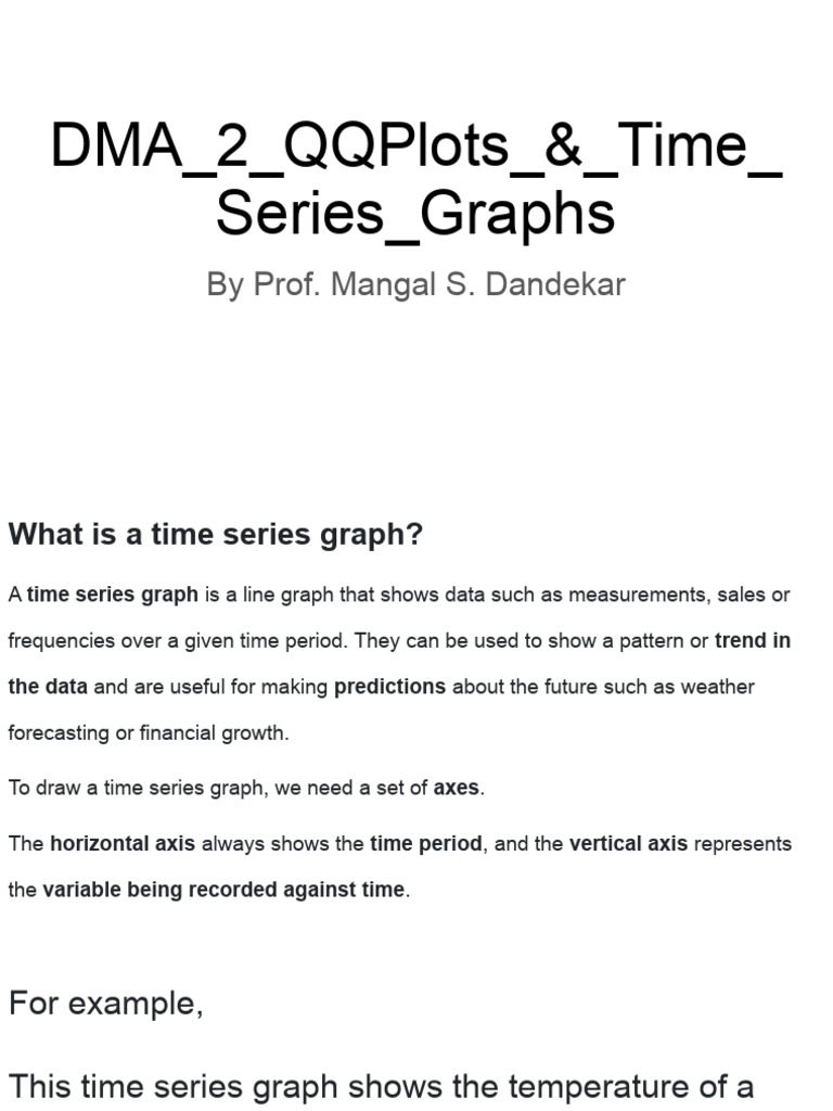 DMA 2 QQPlots & Time Series Graphs | PDF | Time Series | Statistical Analysis