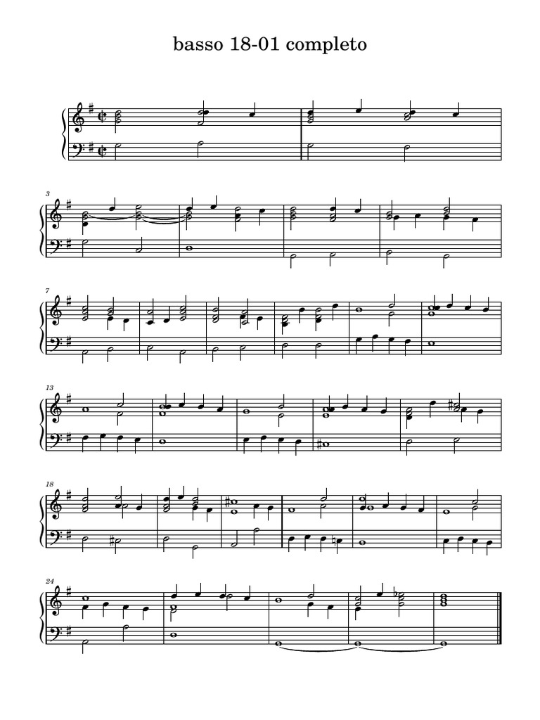 Basso 18-01 Completo Da Stampare | PDF