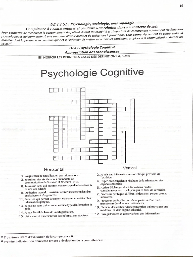 Psychologie Cognitive | PDF