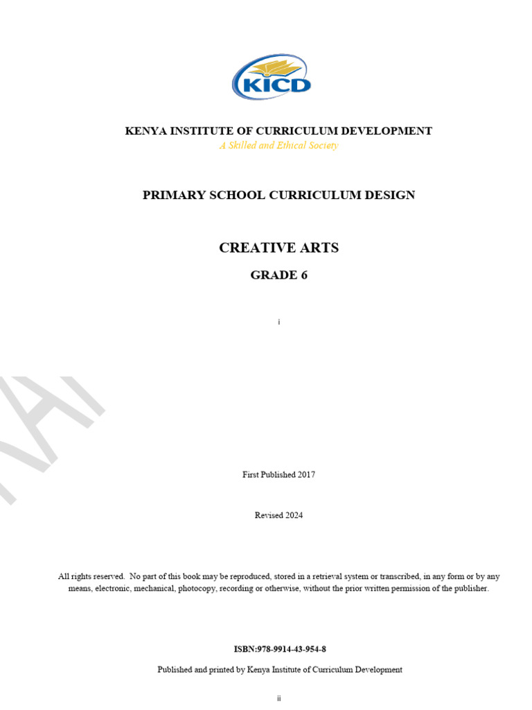 Grade 6 Creative Arts Curriculum Designs May 2024 Final | PDF ...