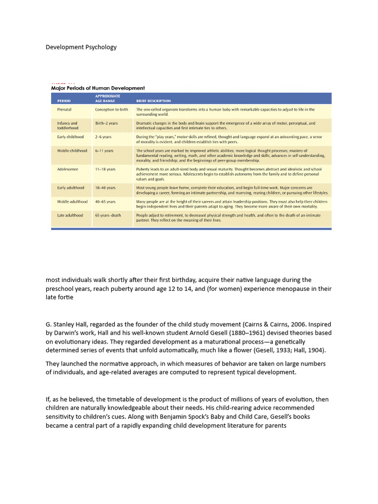 Development Psychology | Download Free PDF | Developmental Psychology | Id