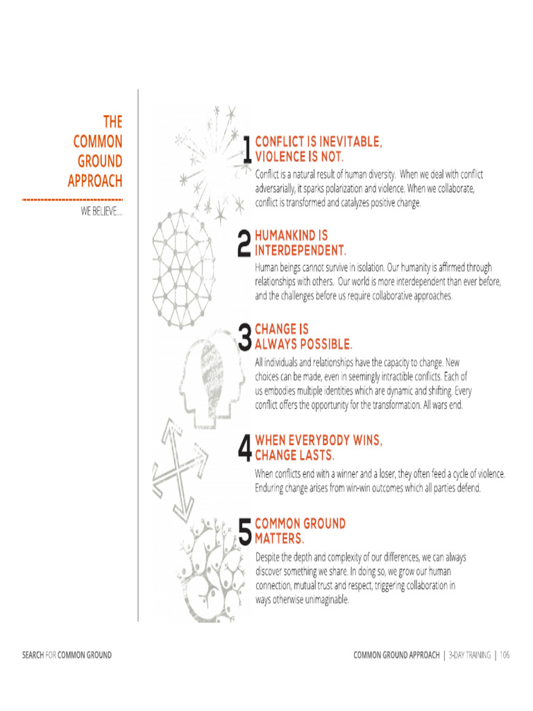 Common Ground Approach Summary | PDF