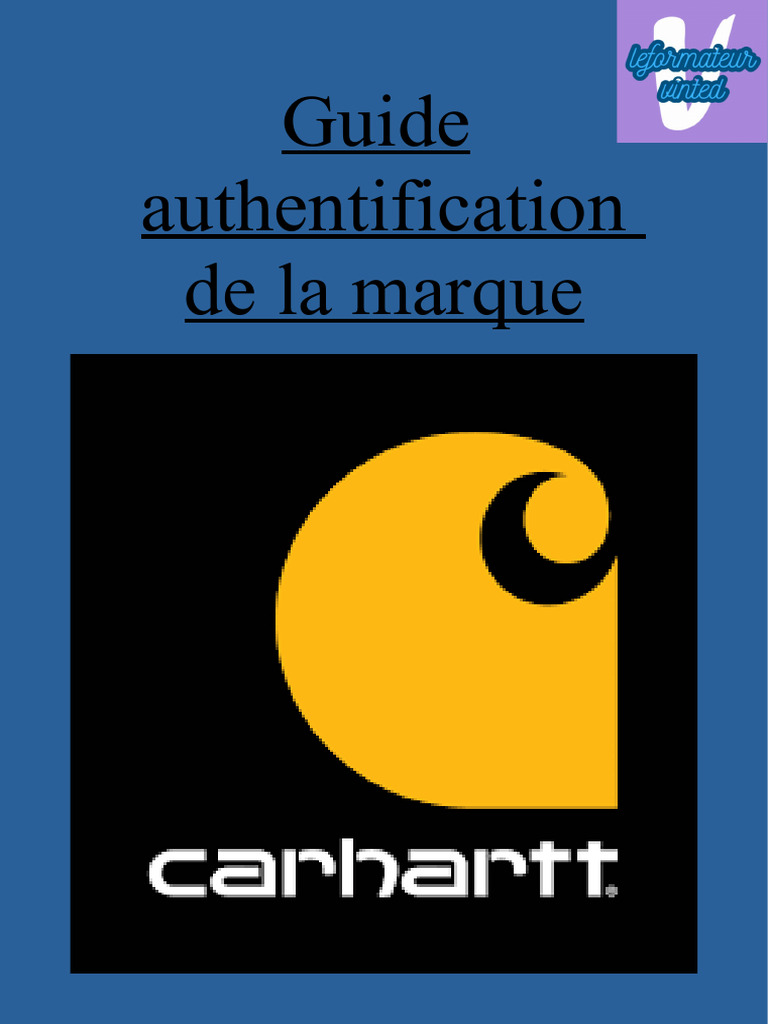 Authentification des produits Carhartt | PDF | Logos