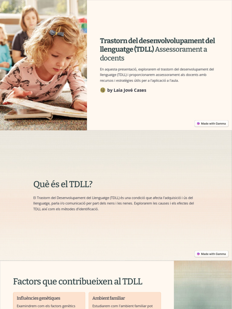 Presentació TDLL (GAMMA) | PDF