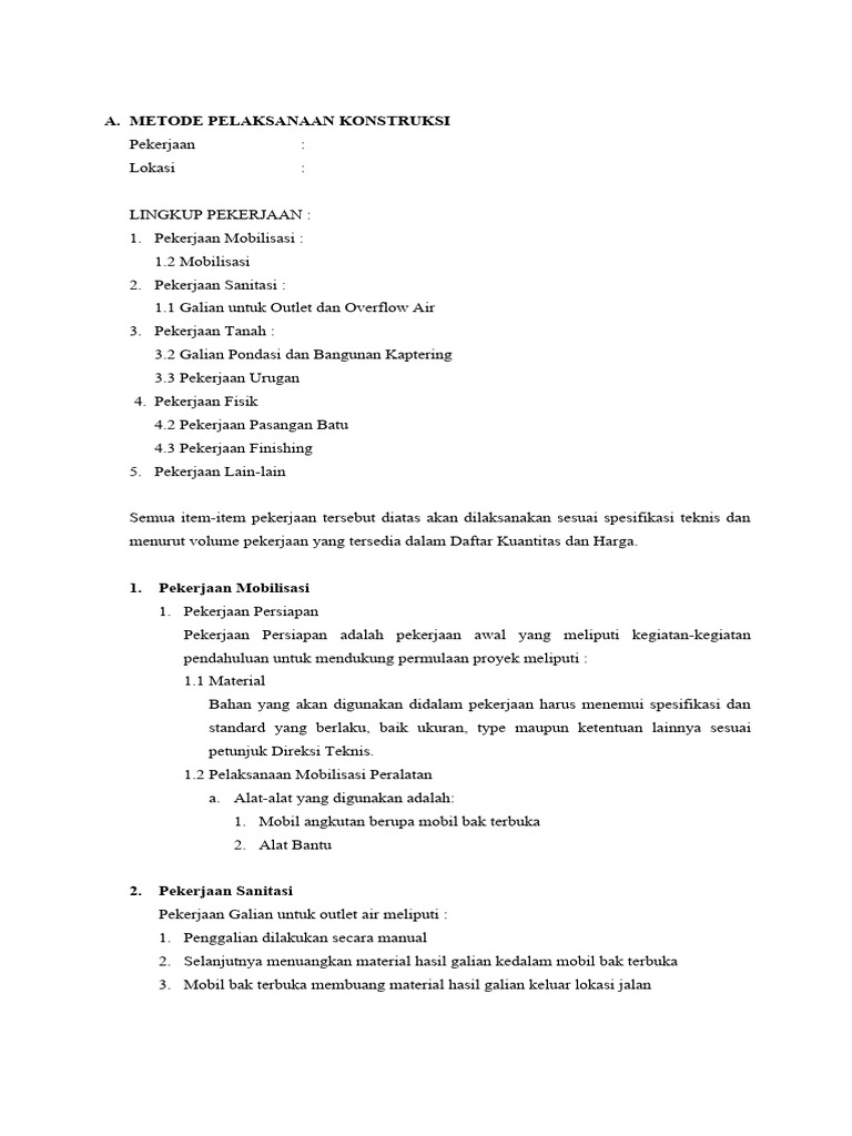 DATA SPESIFIKASI TEKNIS BANGUNAN (Draft) | PDF | Sains & Matematika ...