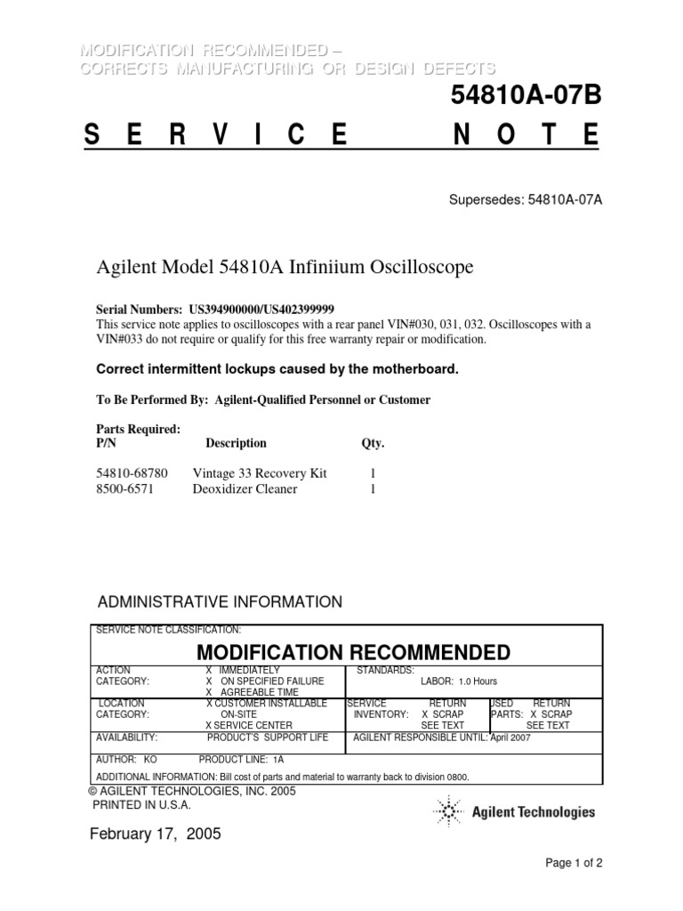 54810a 07B | PDF | Personal Computers | Bios
