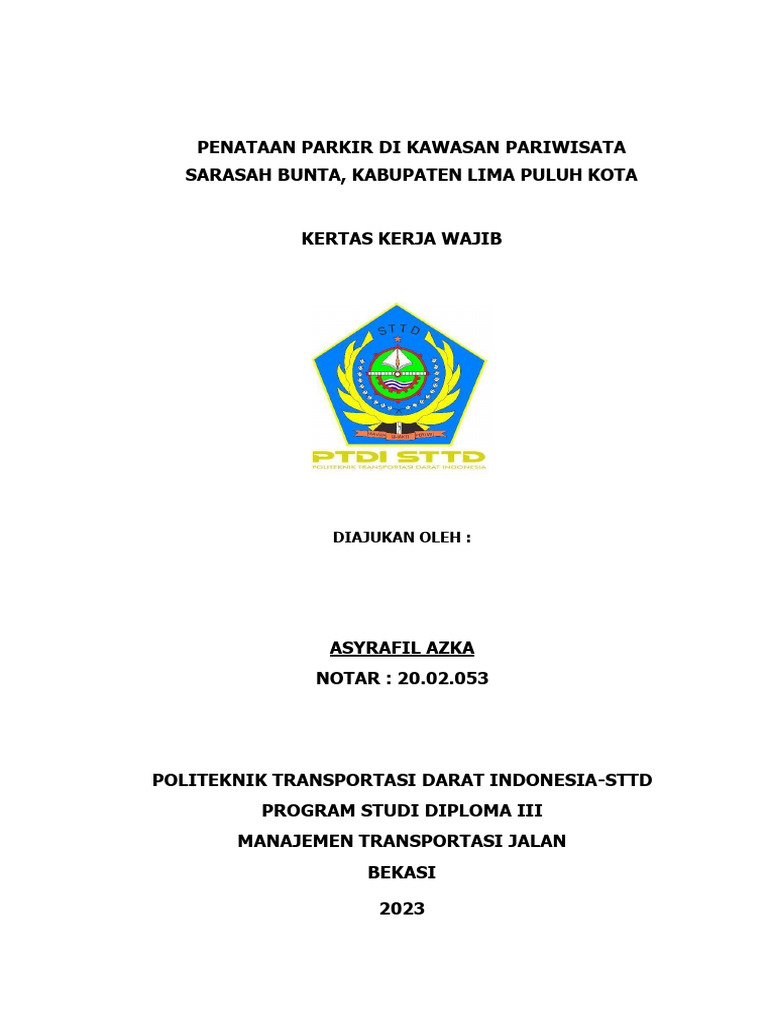 Asyrafil Azka - Laporan KKW | PDF