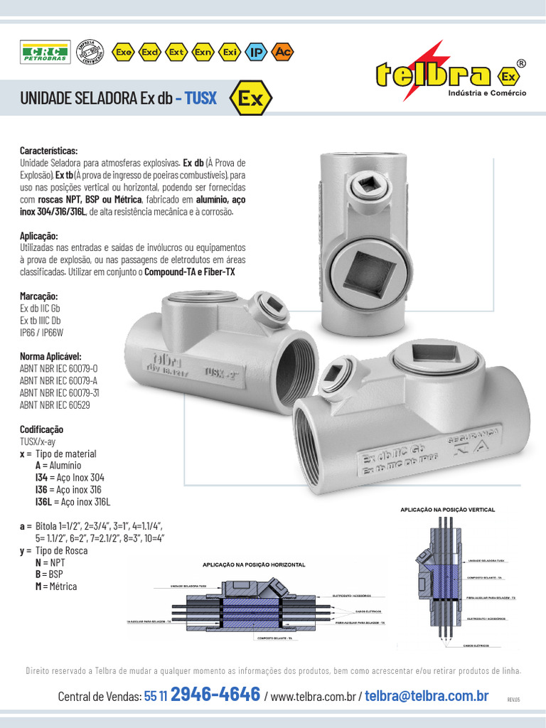 Unidade Seladora Telbra | PDF | Metais | Materiais