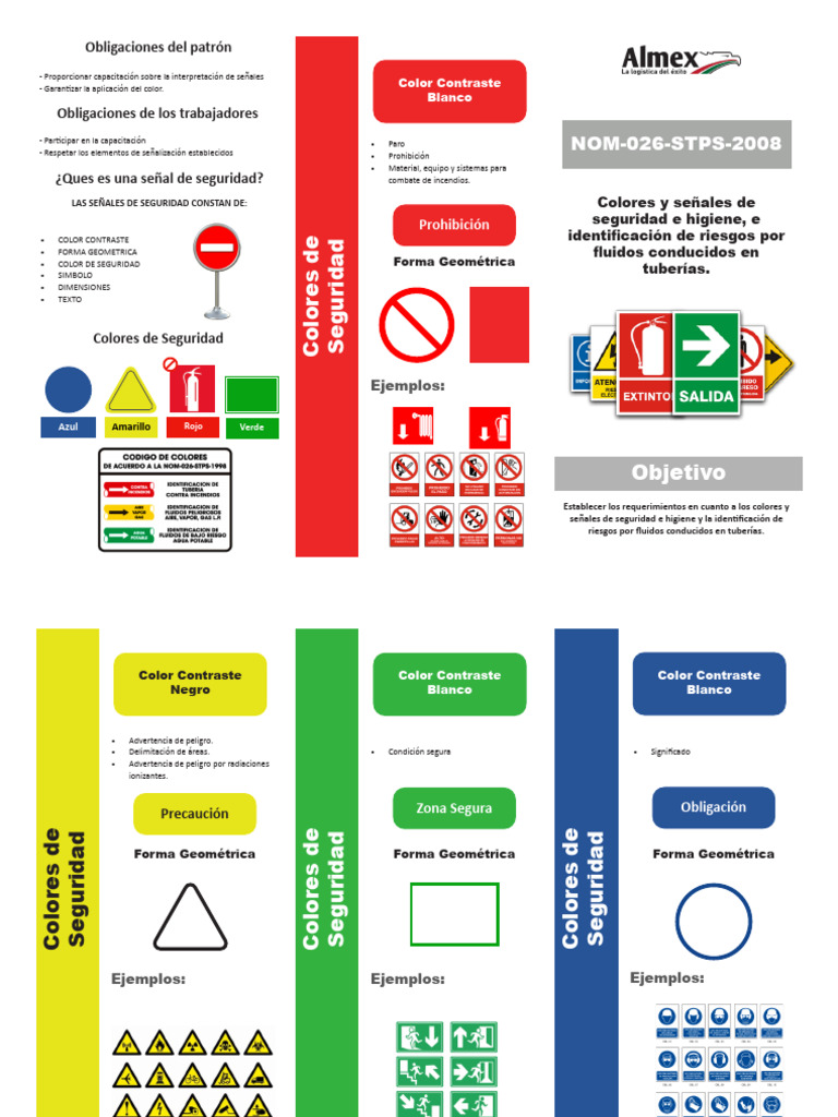 Señales y Colores de Seguridad NOM-026 | PDF | Color