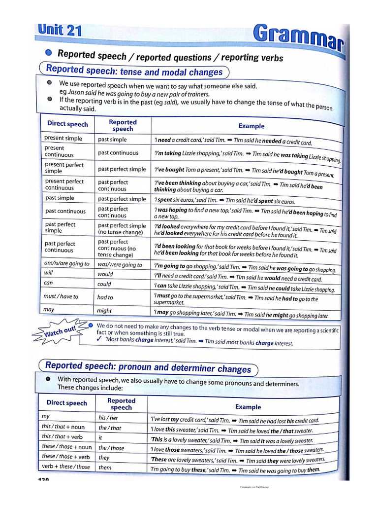 Abrir B2 FCE U13 - REPORTED SPEECH | PDF