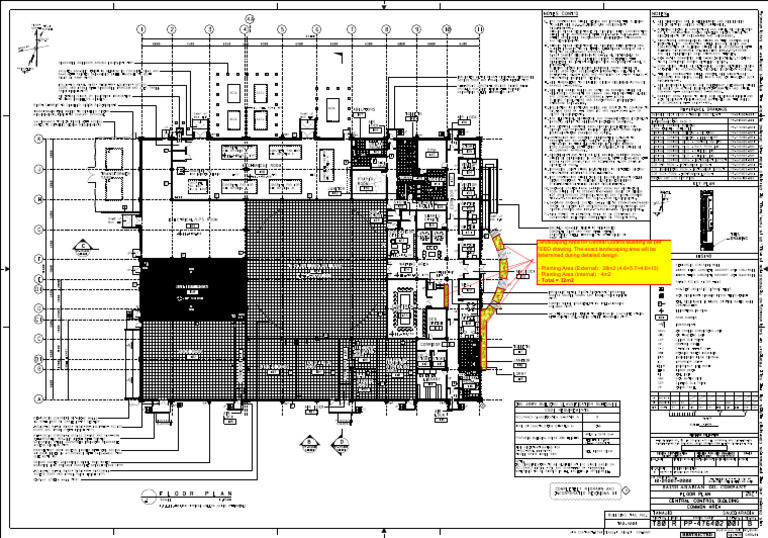 t80-R-pp-476402-001 - Rev B Floor Plan Central Control Building (Landscaping) | Download Free ...
