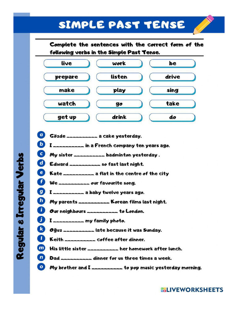 Guia Simple Past Tense | PDF